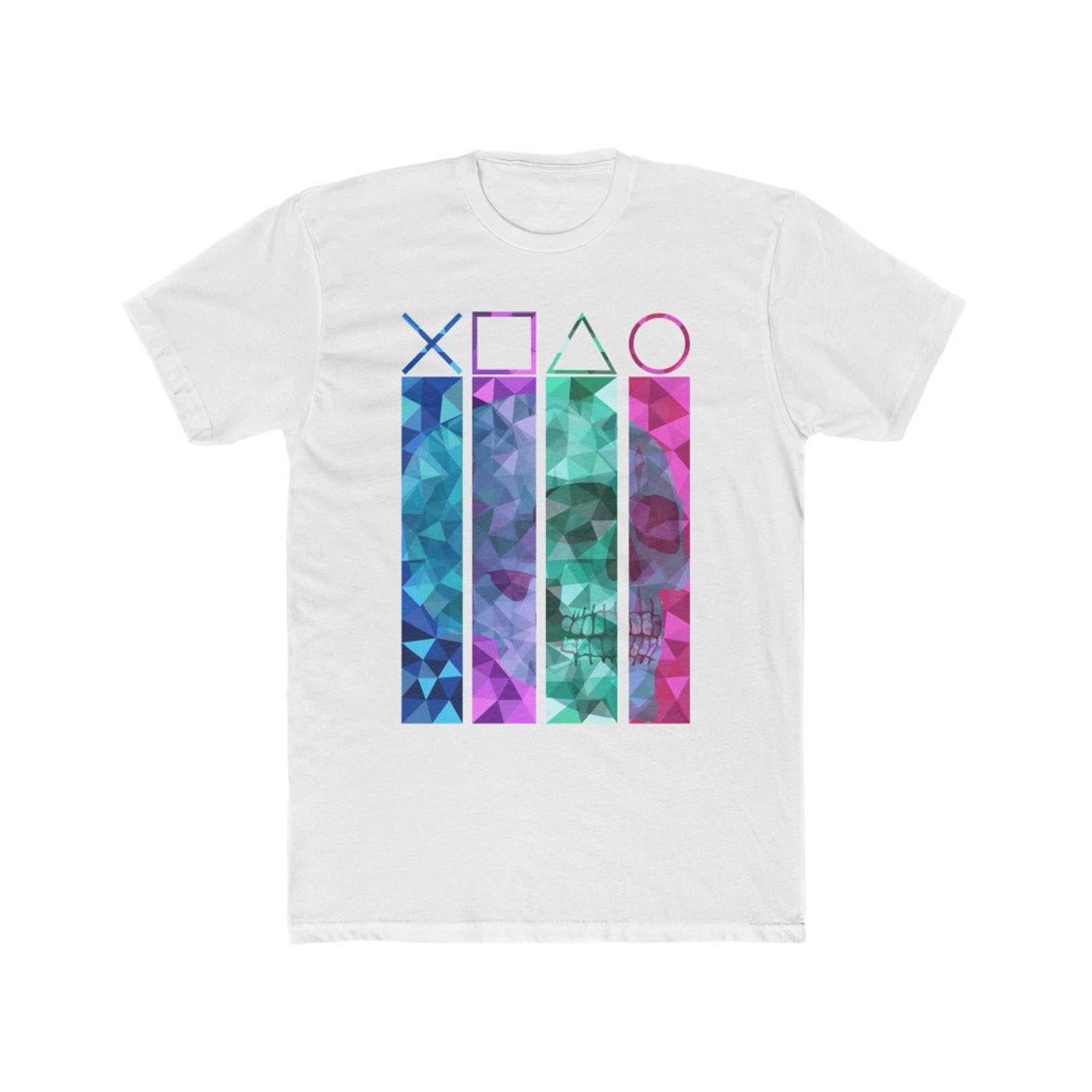 GAMER SKULL PS1 PS2 PS3 PS4 PS5 Men's Cotton Crew Tee - Etsy