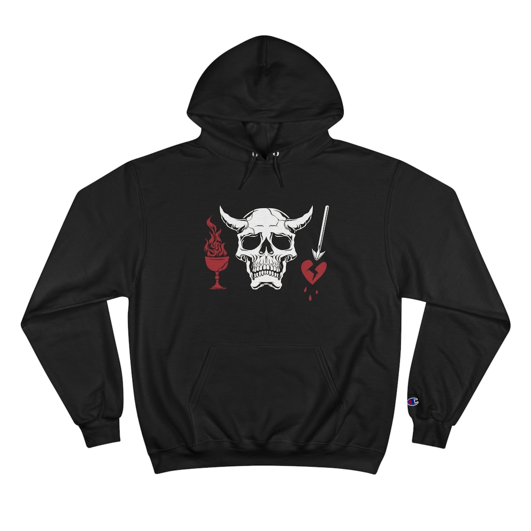 Pirate Black Flag No Quarter No Mercy Men's Champion Hoodie - Etsy