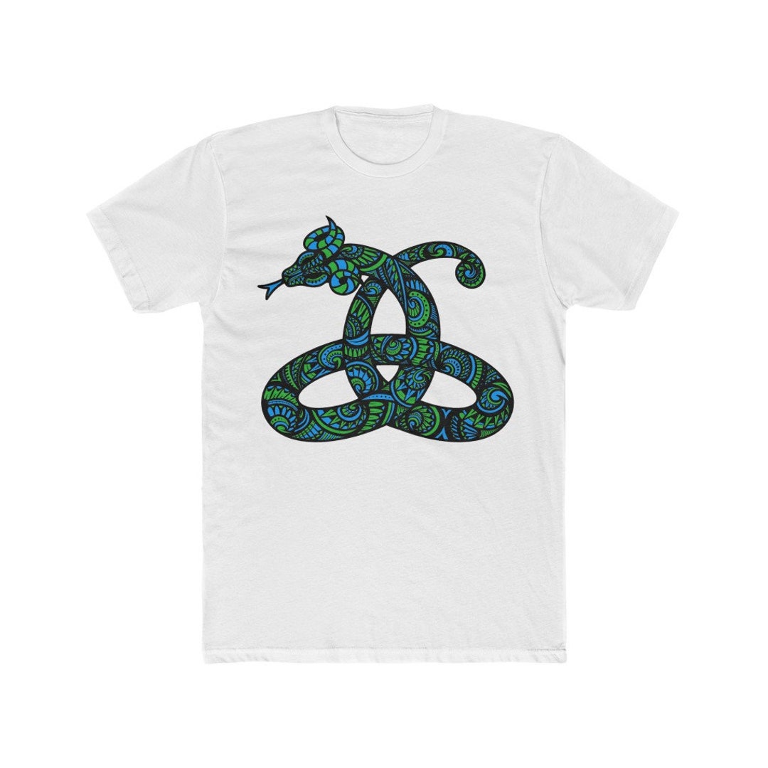 Oniare Horned Serpent Finger Lakes NY Monster Men's Cotton Crew Tee - Etsy