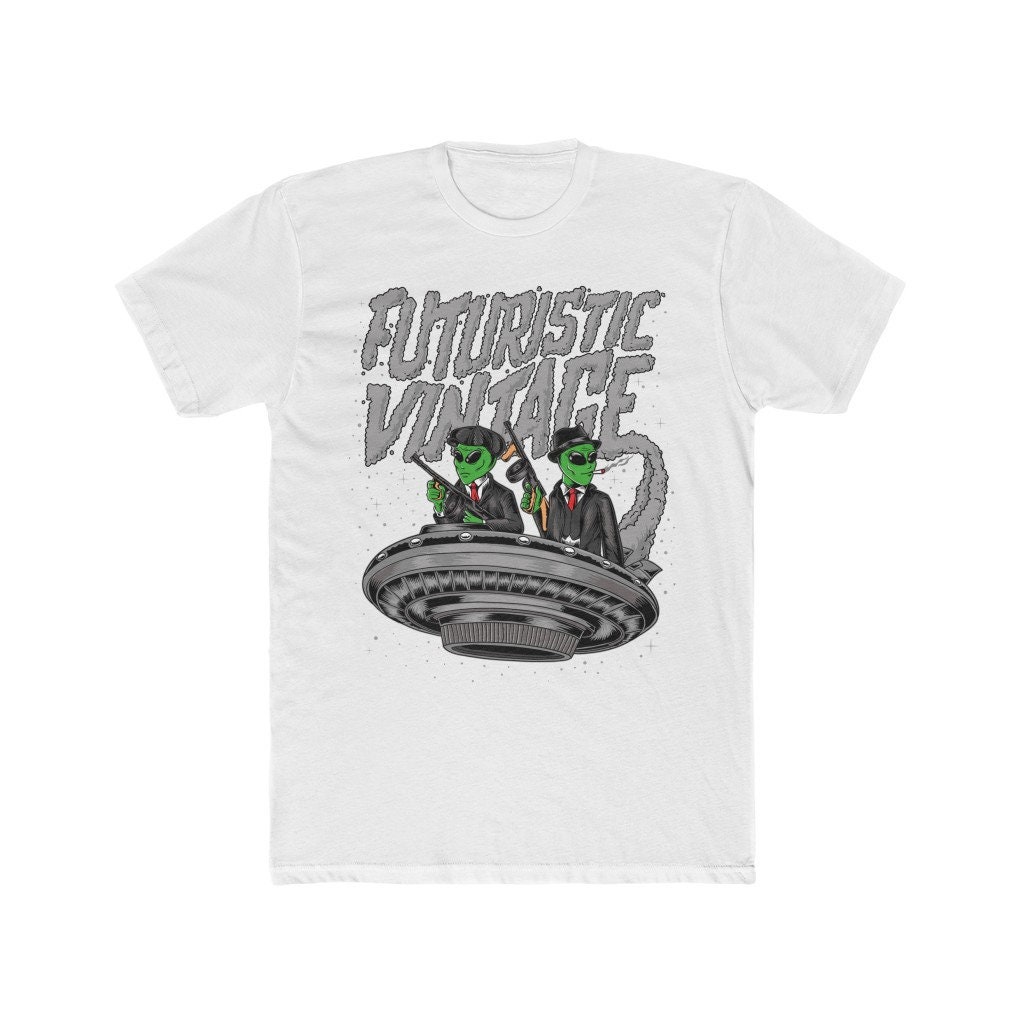 Alien Mafia Futuristic Vintage Men's Cotton Crew Tee - Etsy