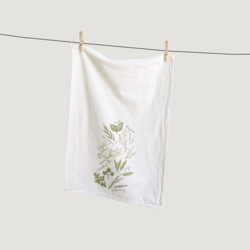 Hand Towels Herbs - Etsy