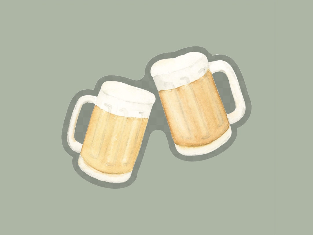 Cheers Beers Sticker | Drink Sticker | Waterproof | Beer Stein | Mugs ...