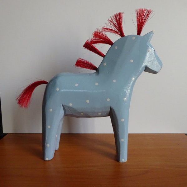 Wooden Dala Horse - Etsy
