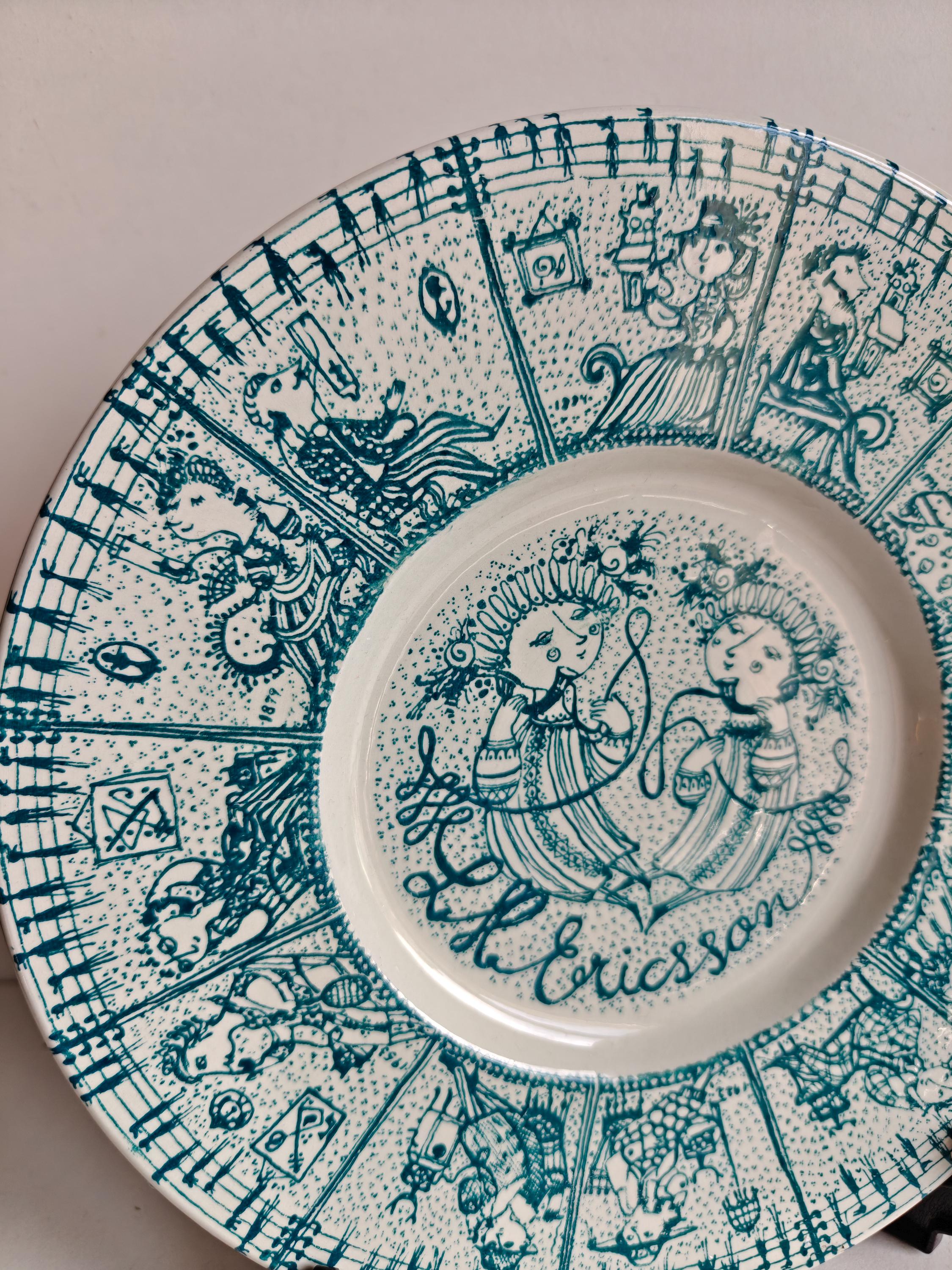 Vintage Bjorn Winblad Plate Nymolle Art Faience - Etsy
