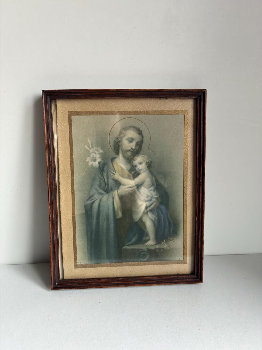 Antique Italian Jesus Christ Print Picture - Etsy