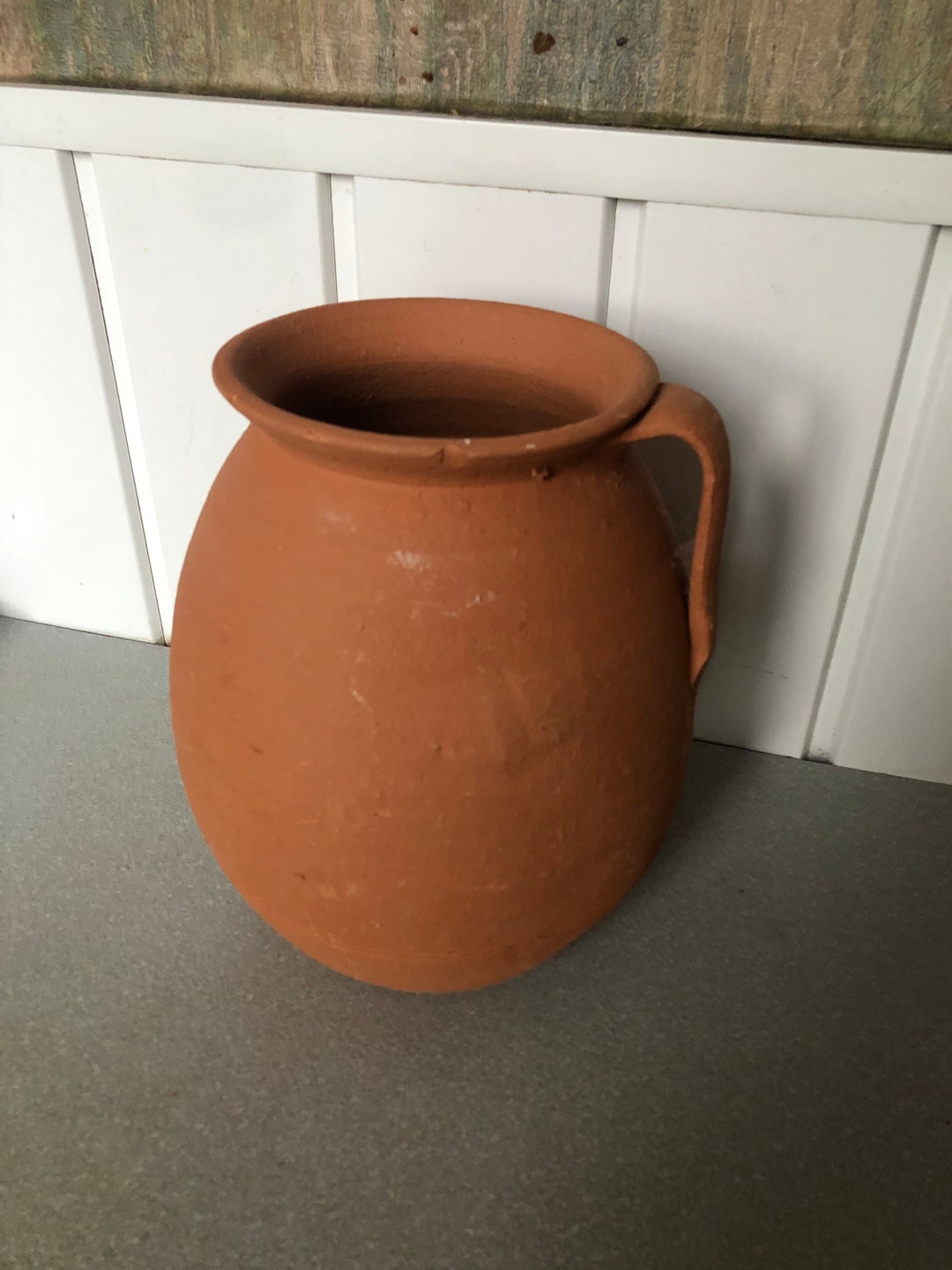 Sweden Clay Pot Pitcher Planter Rural Rustic Farmhouse Primitive Rare ...