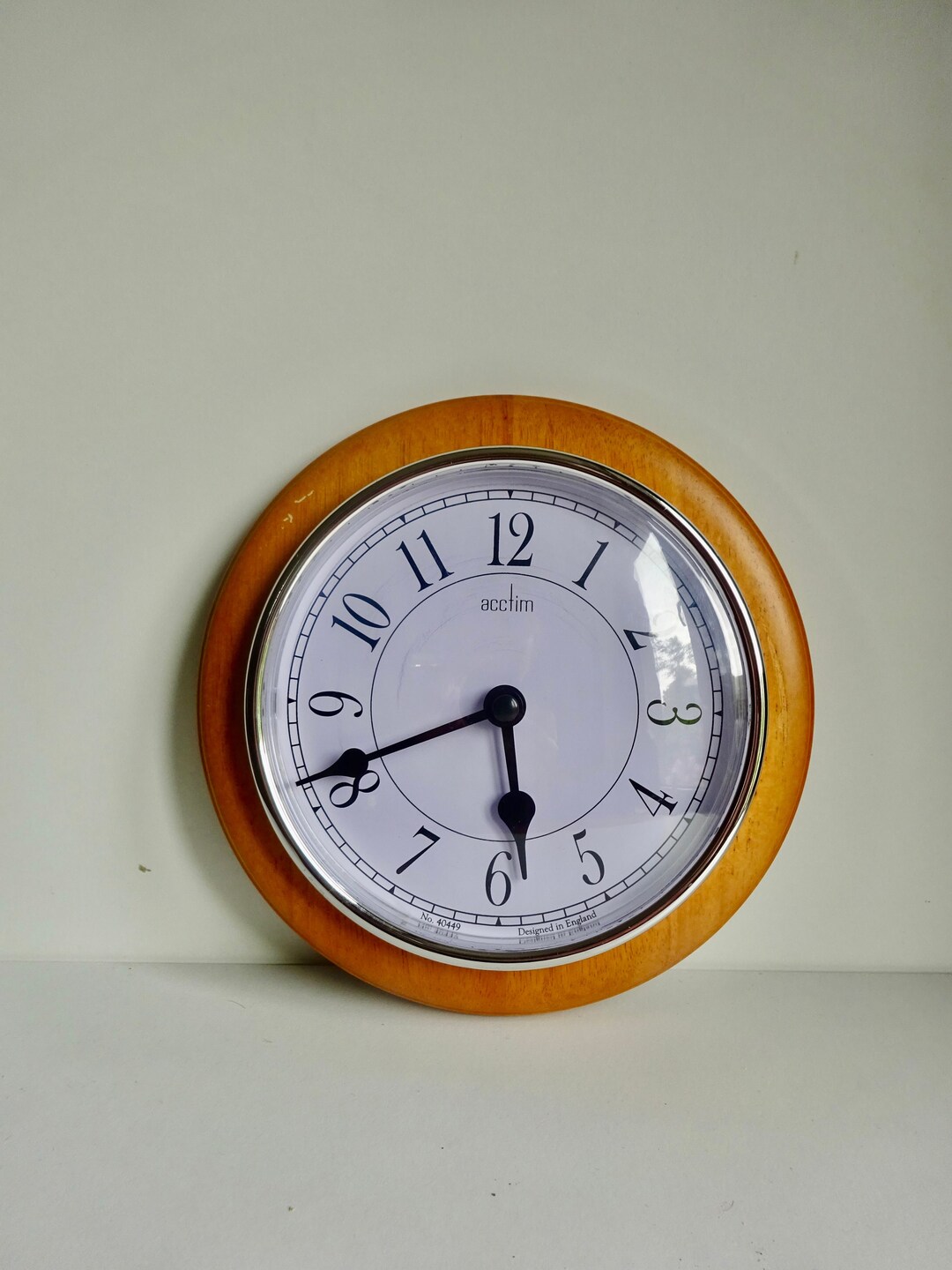 English Acctim Clock Wooden Nautical Wall Marine Design 1990 - Etsy