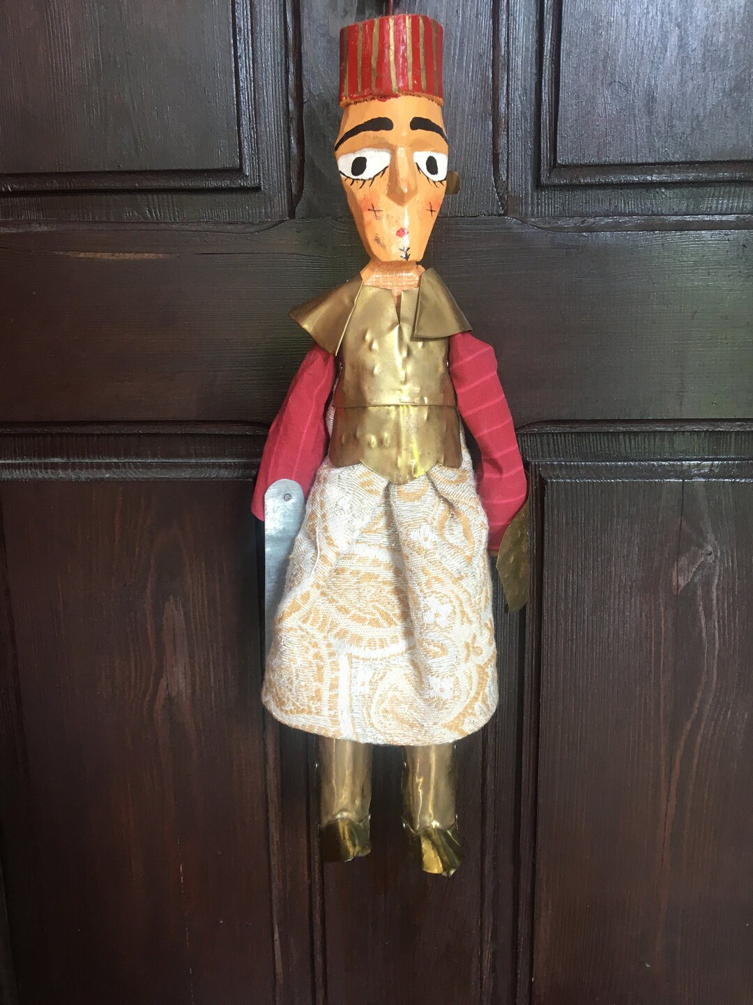 Indian Doll Puppet Marionette Figurine Statue Beaded Costume - Etsy