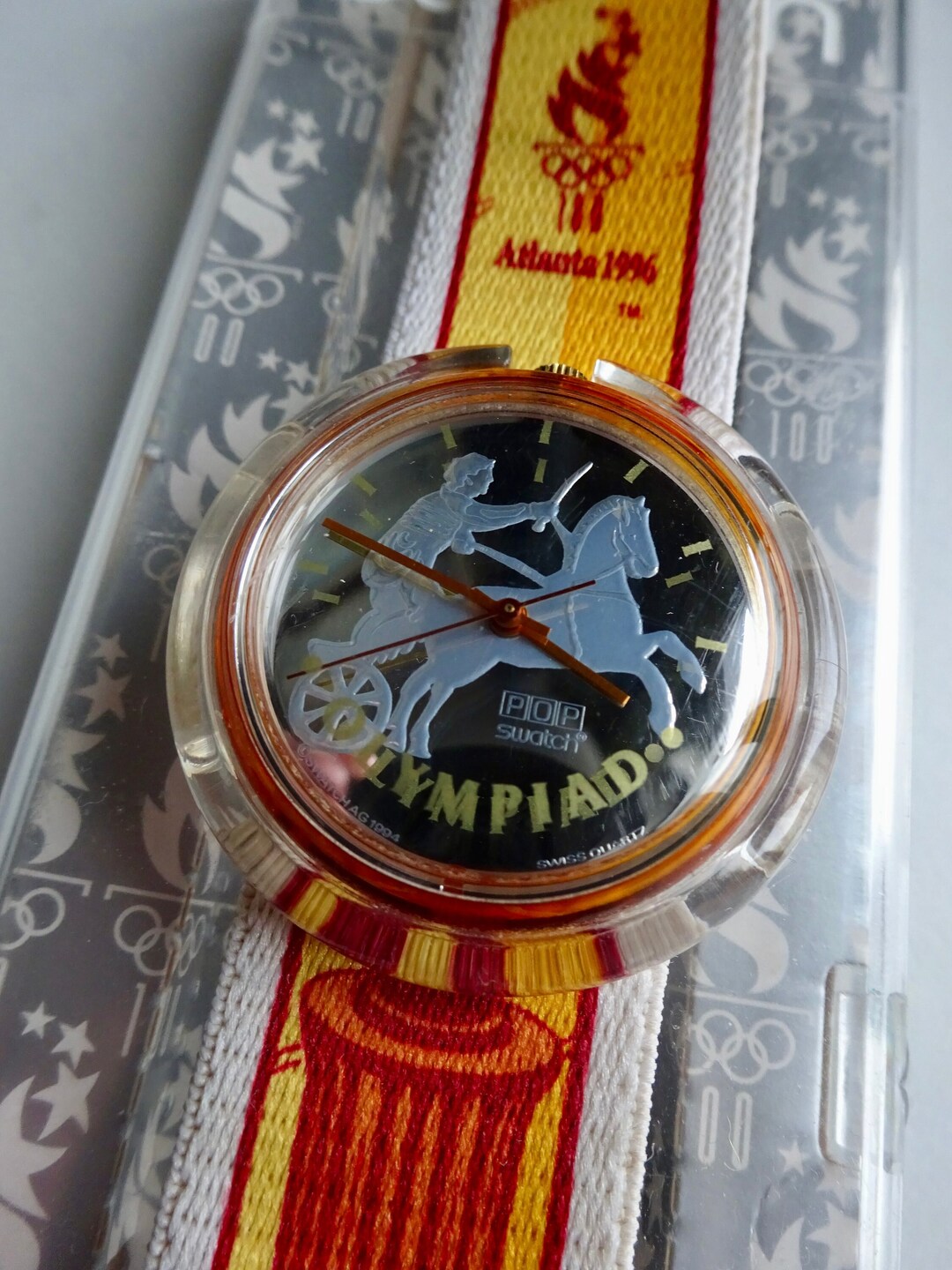 Swatch Pop Watch Olympics Atlanta 1996 Anniversary Edition Collectibles ...