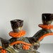 Antique German Candleholder Hand Painted - Etsy