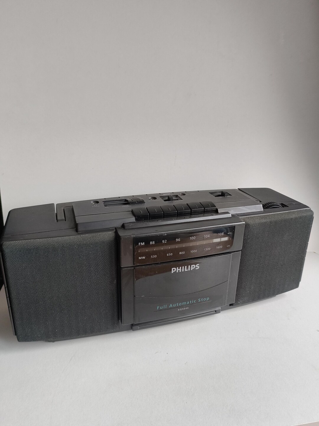 Vintage Philips Radio Cassette Tape Player AQ5040 FM MW Boombox ...