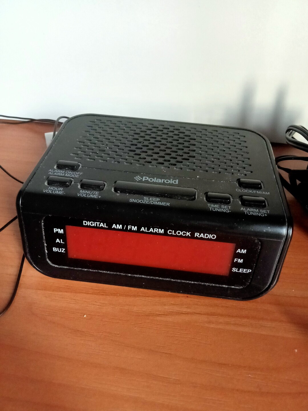 Polaroid FM AM Radio Clock Alarm Receiver With Uk Plug 1990s - Etsy