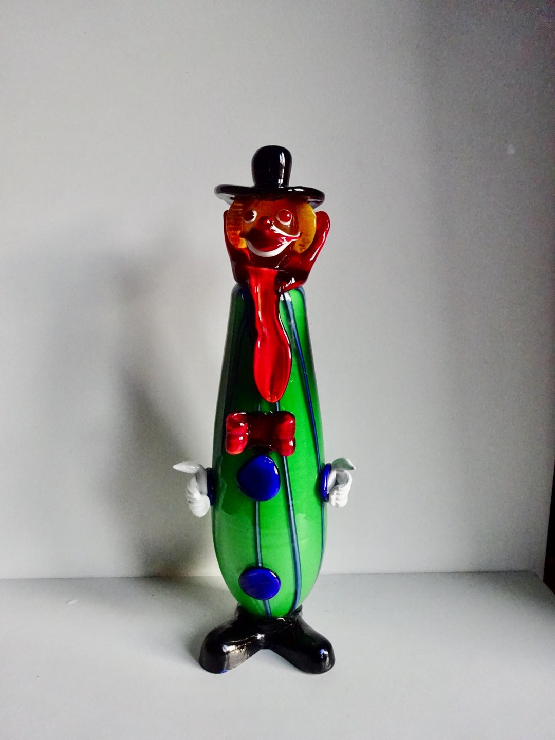 Murano Large Clown 38 Cm Figurine Statue Glass Hand Blown Collectibles ...