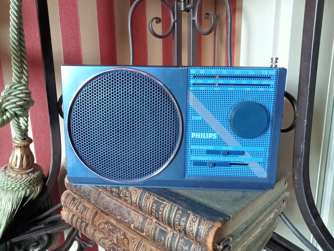 Philips Radio Retro Portable Receiver With AC Plug Collectibles 1980s ...