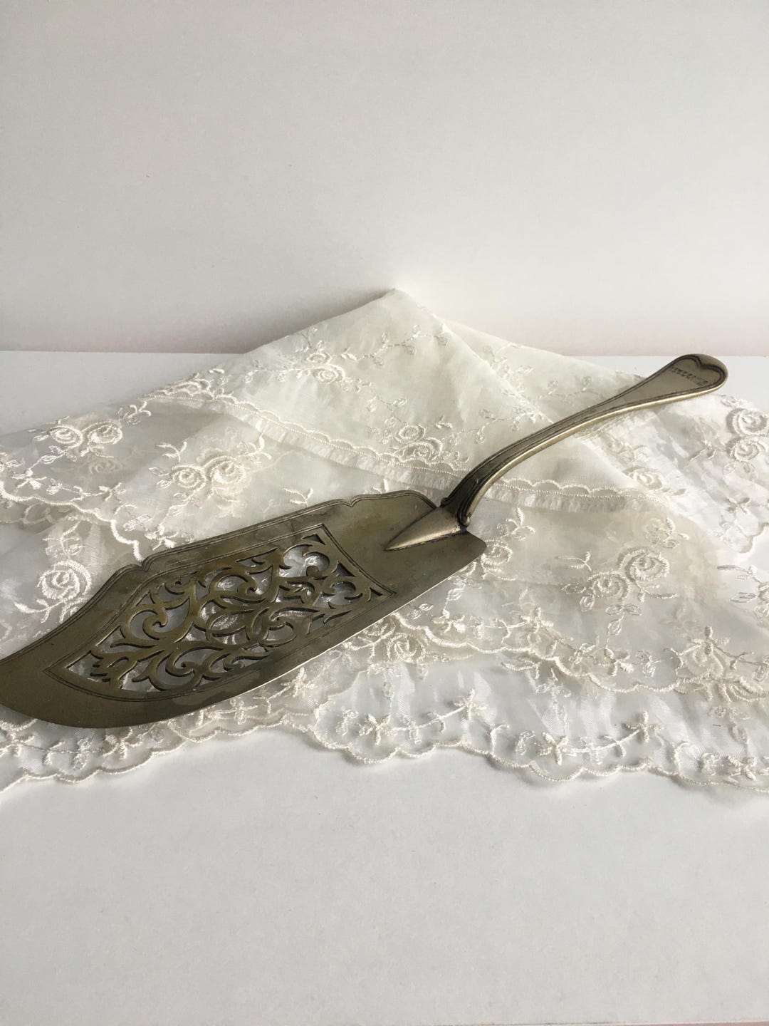 Antique English Simpsons Cornhill Fish Server Spatula Spade Pastry Cake ...