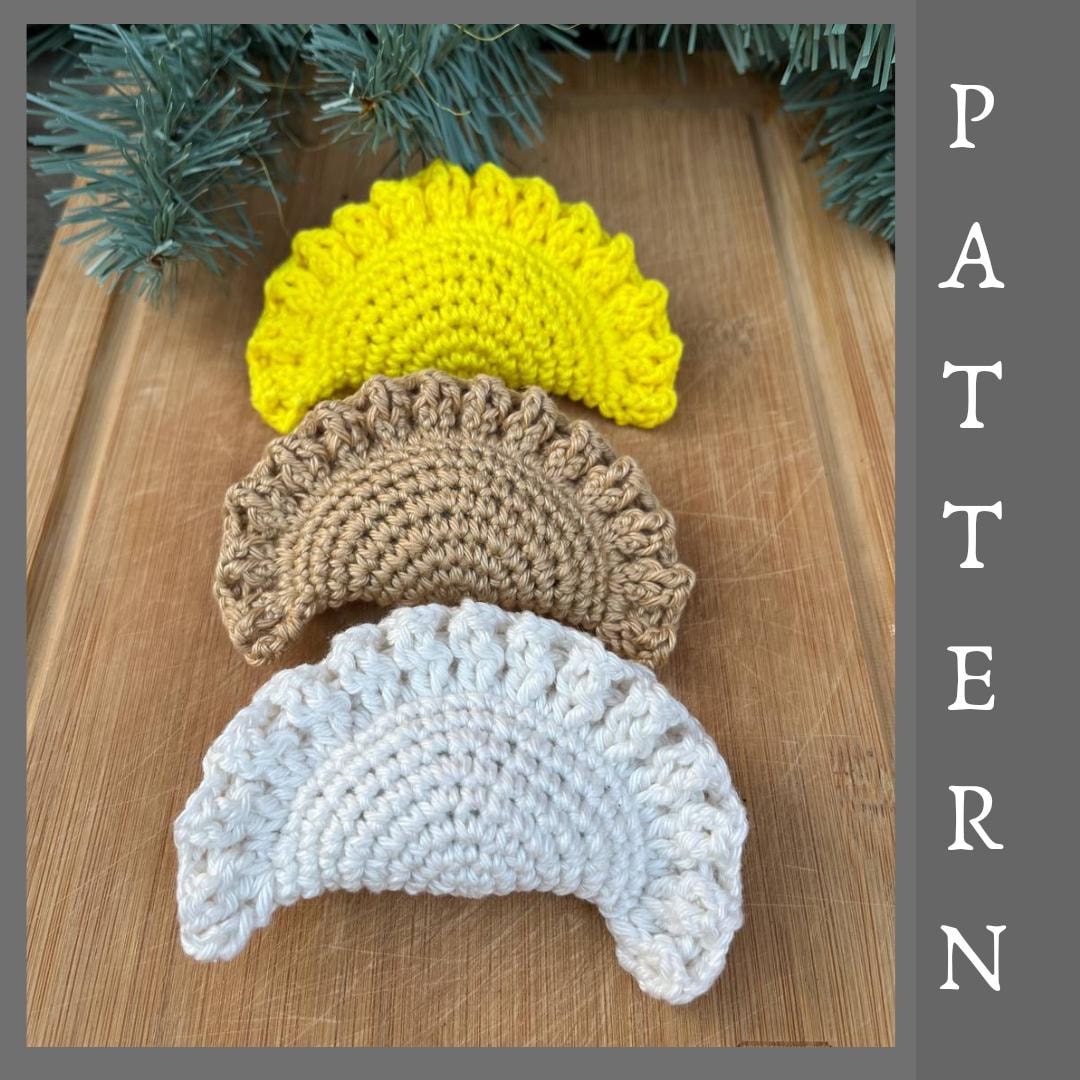 Pierogi Ornament Crochet Pattern: Dumpling Decoration (digital Download ...