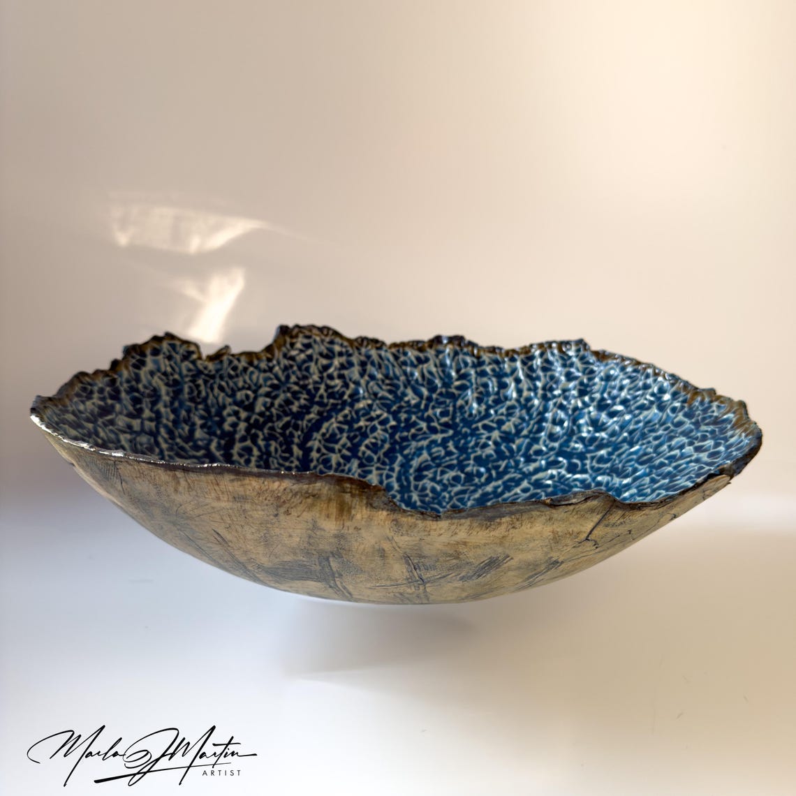 Sculptural Ceramic Bowl - Glimmer | Nature-inspired Handmade Pottery ...