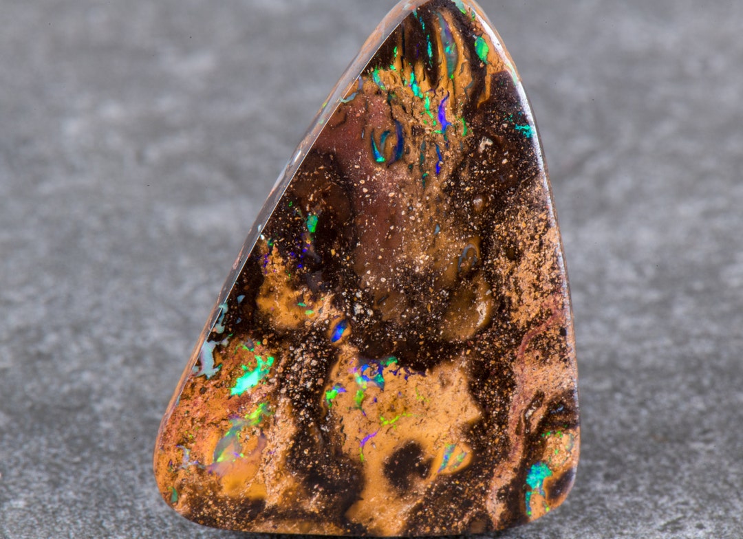 Geometrical Magic Boulder Opal 32mm X 25mm. 38.40cts - Etsy