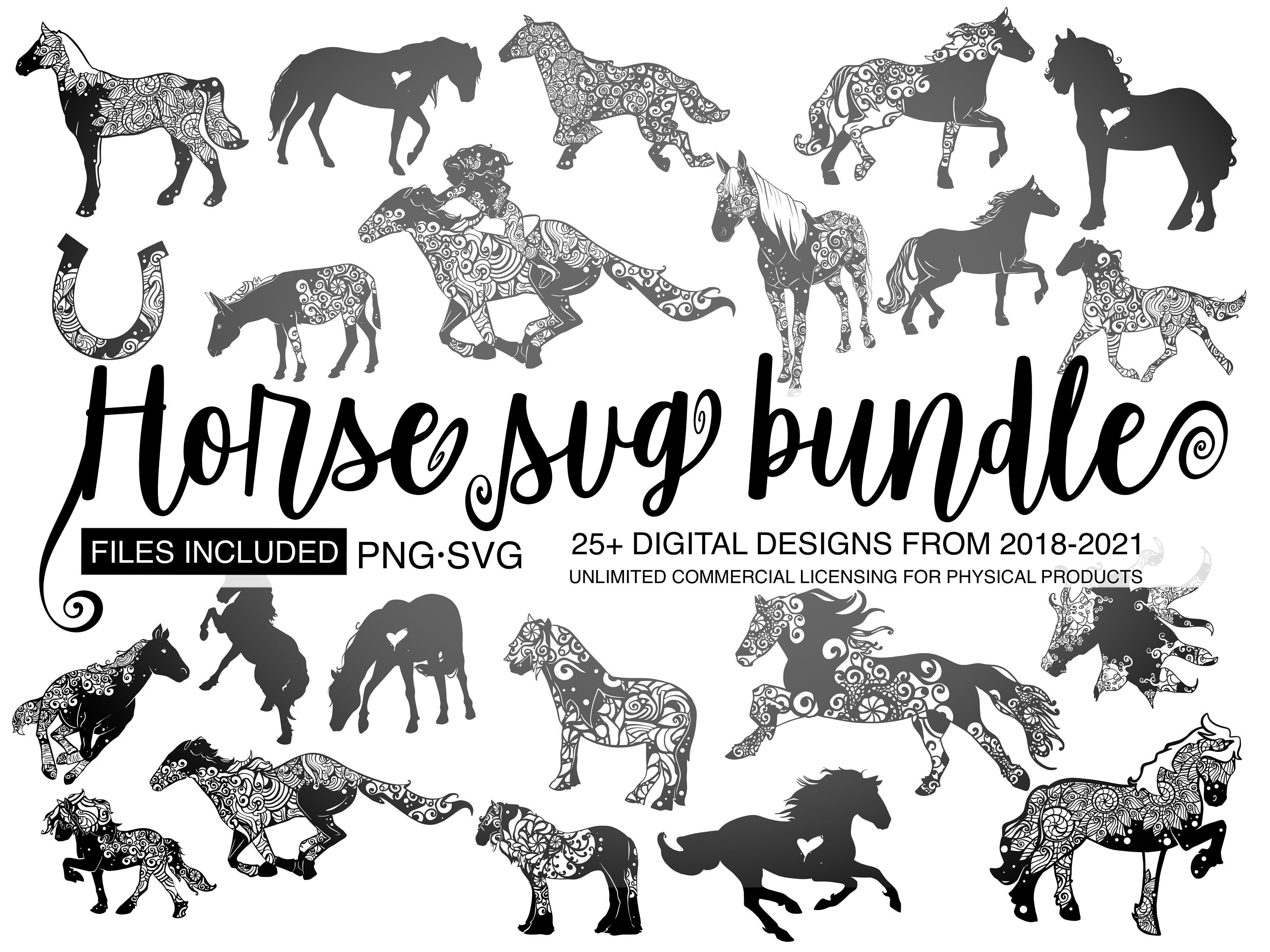Horse Svg Intricate Weeding: Recommended For Vinyl And Laser Projects ...