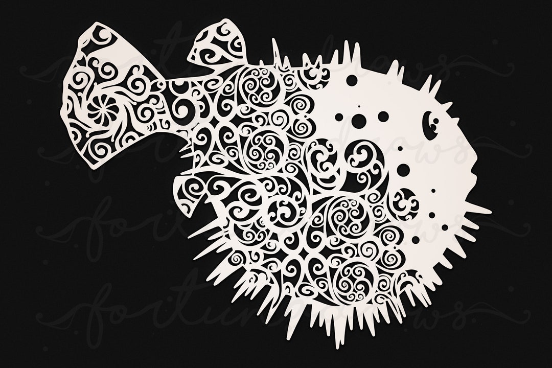 Puffer Fish Svg Cut File for Laser and Vinyl Crafting - Etsy