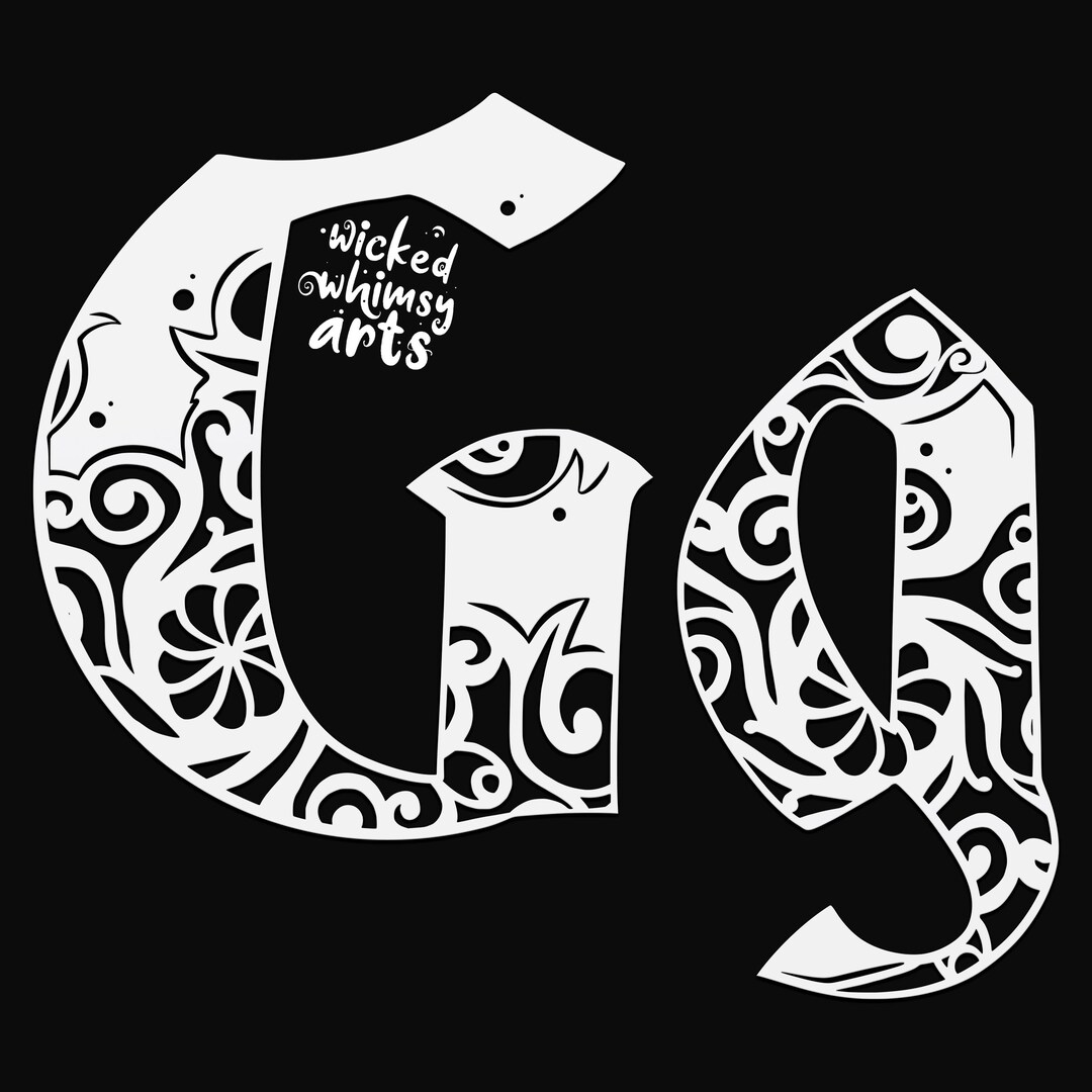 G Mandala Svg Cut File, Alphabet Letter Cut File, Glowforge Svg, Vinyl ...