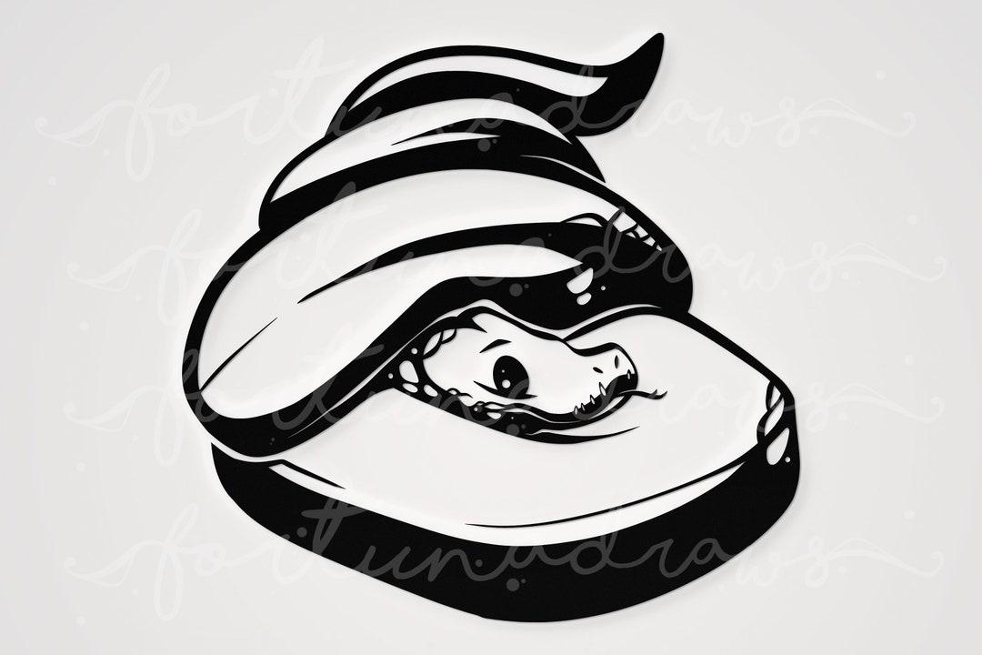 Ball Python Svg Cut File for Laser and Vinyl Crafting - Etsy Australia