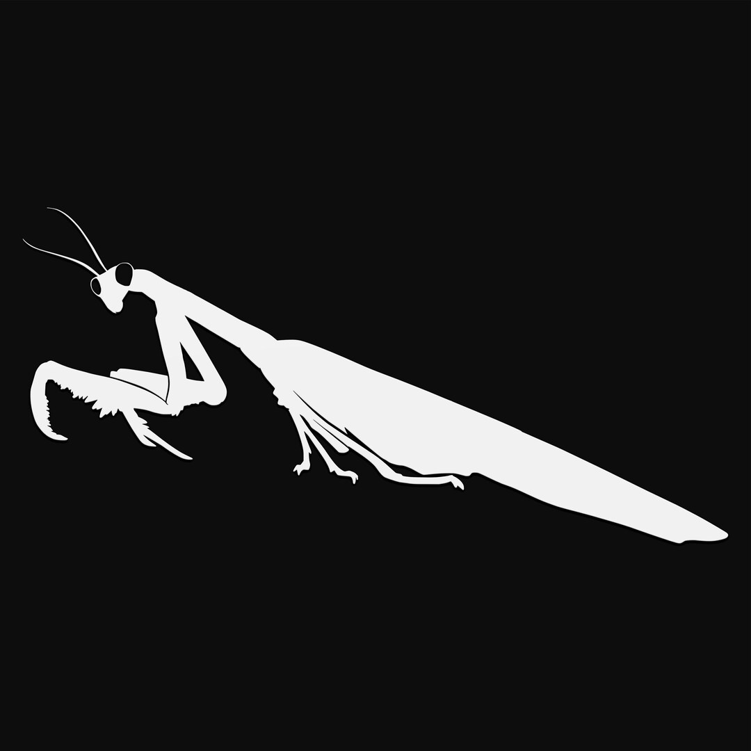 Praying Mantis Svg Cut File, Glowforge File, Monarch Vinyl Template ...