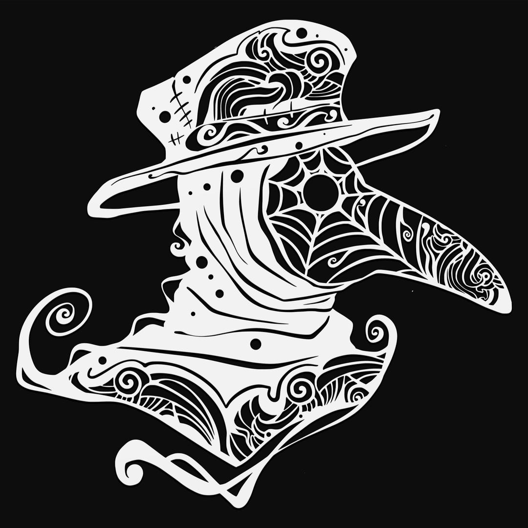 Plague Doctor Mandala Svg Cut File, Glowforge File, Vinyl Template ...