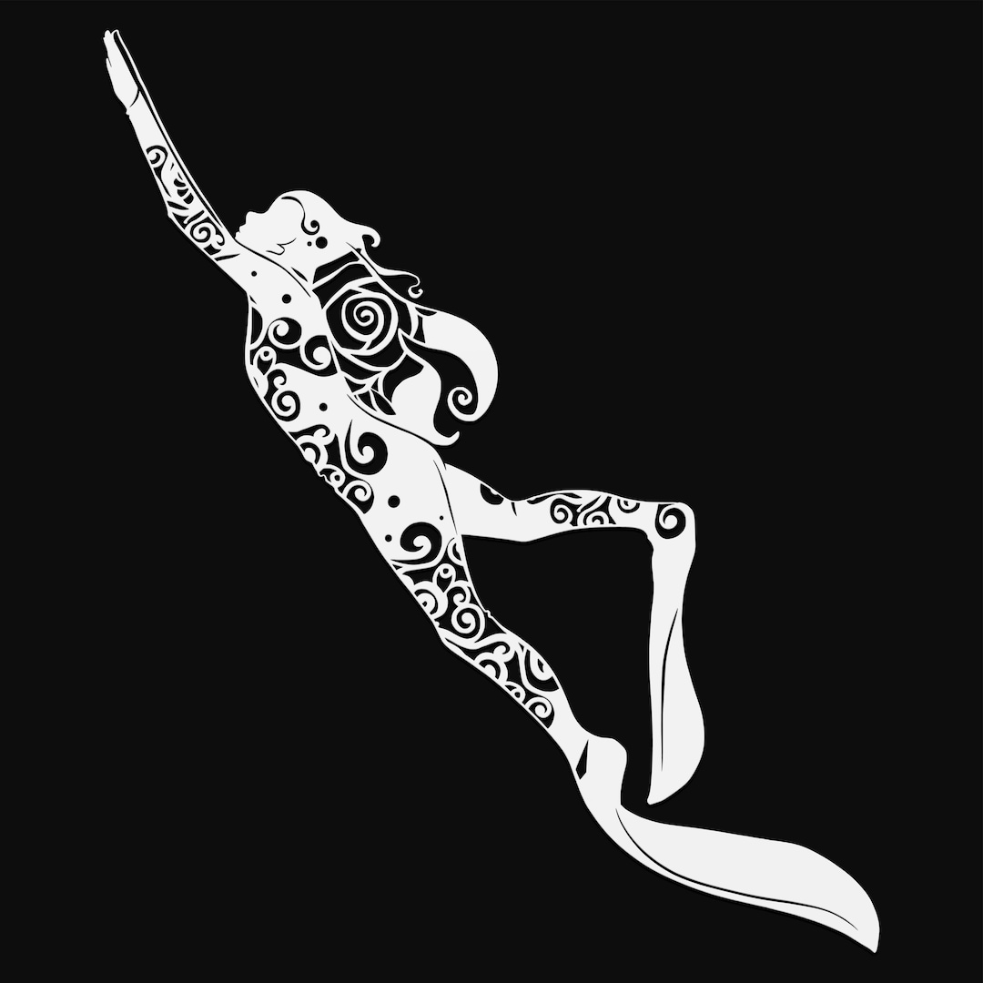 Scuba Diver Mandala Svg Cut File, Glowforge File, Vinyl Template, Laser ...