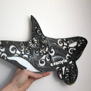 Inky Tiger Shark Svg Cut File, Glowforge File, Vinyl Template, Laser ...