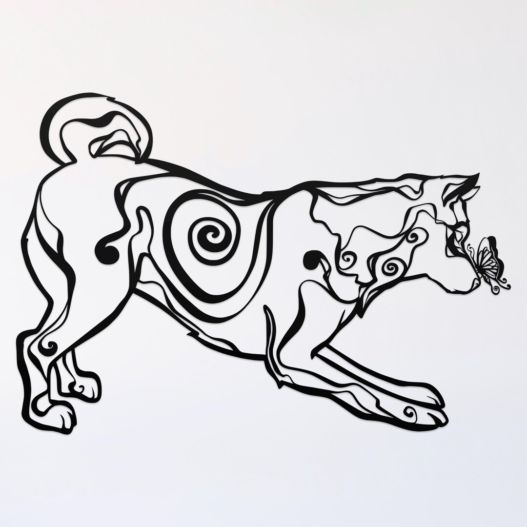 Inky Shiba Inu Svg File, Glowforge File, Vinyl Template, Laser Cut File ...