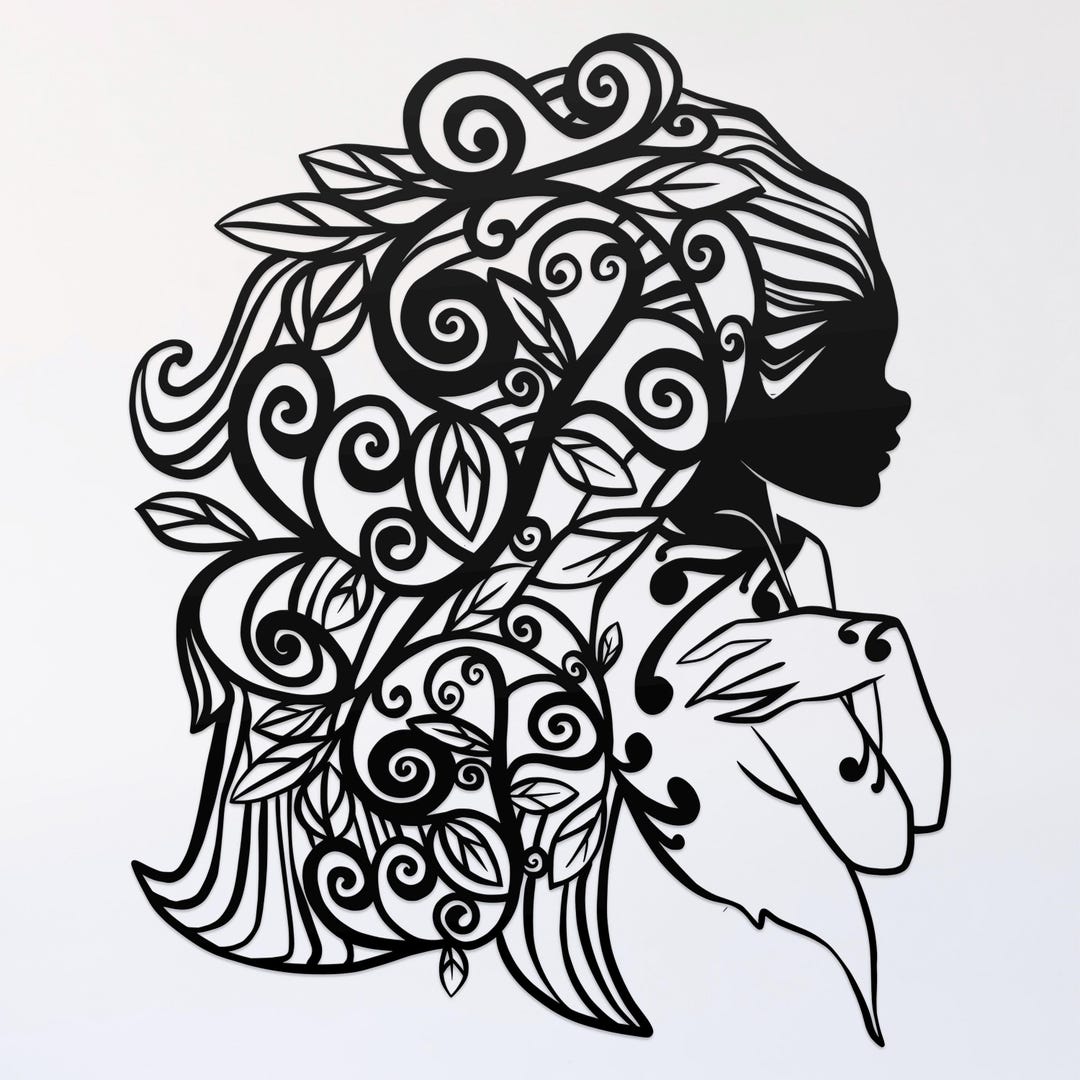 Nymph Mandala Svg Cut File, Glowforge File, Vinyl Template, Fantasy ...