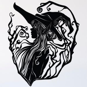 Elf Witch Svg Cut File, Glowforge File, Vinyl Template, Laser Cut File ...