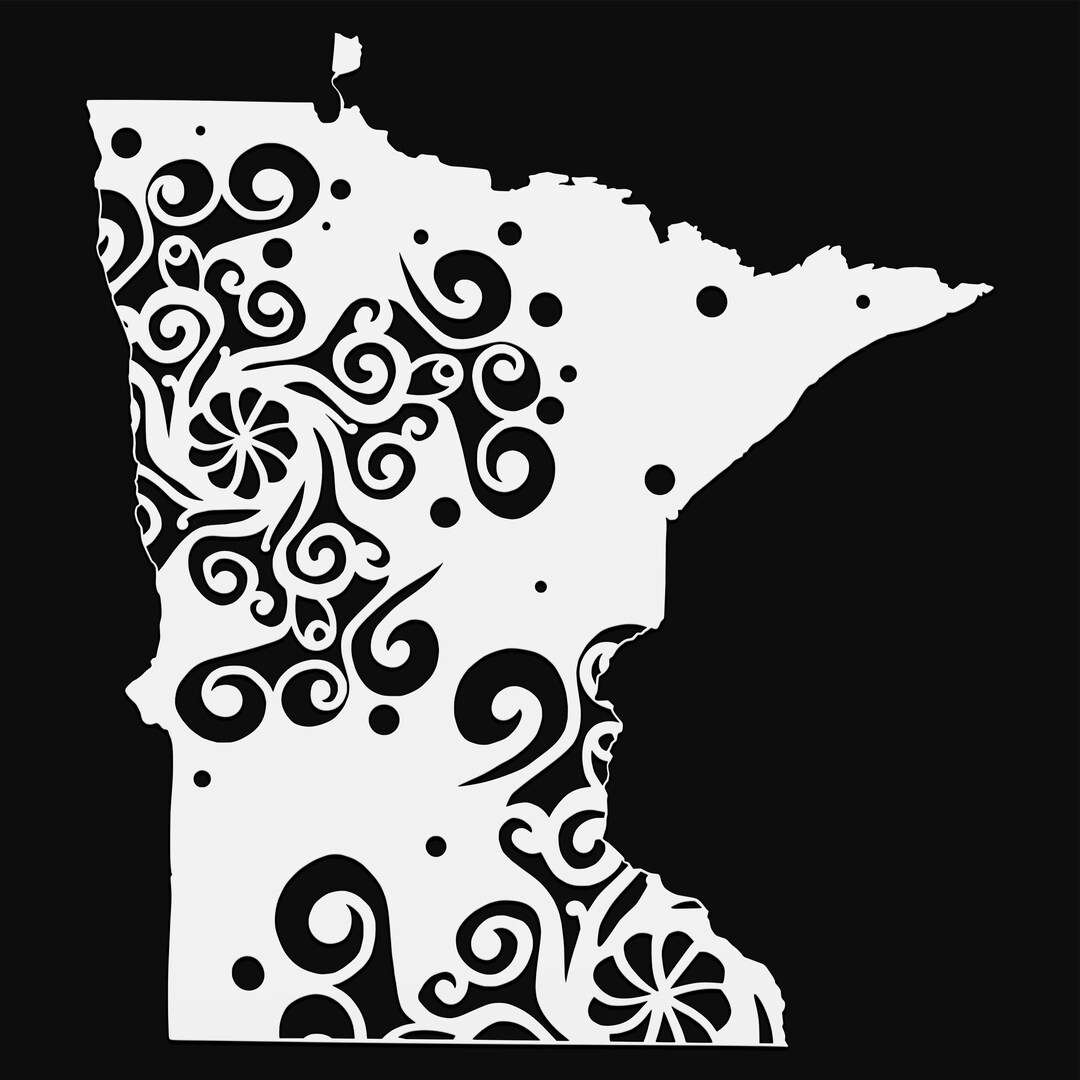 Minnesota Mandala Svg, Geography Cut File, Glowforge Svg, United States ...
