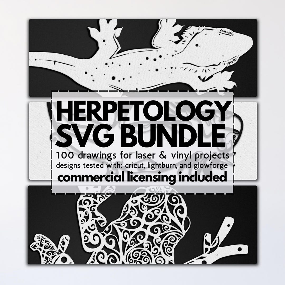 Reptile Mandala Svg Bundle, Glowforge Herp Files, Vinyl Snake Templates ...