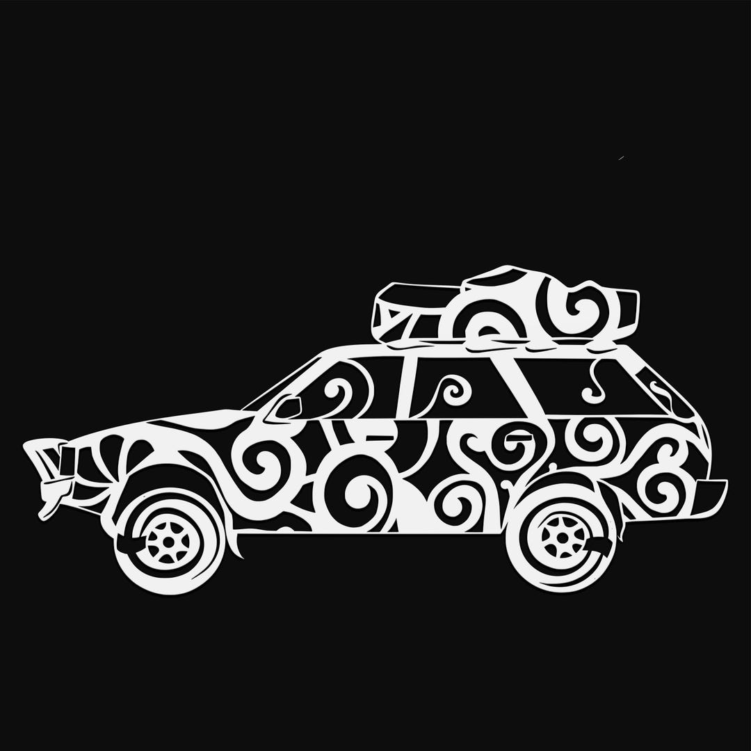 Camping Car Mandala Svg Cut File, Glowforge File, Vinyl Template, Laser ...