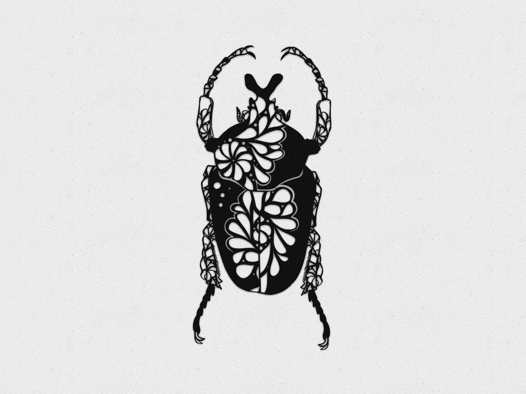 Scarab Svg Beetle Mandala Svg Laser Cut File File for - Etsy