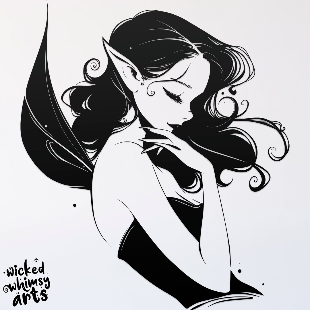 Fairy by Wicked Whimsy Arts Svg, Png, Dxf Drawing 462 - Etsy