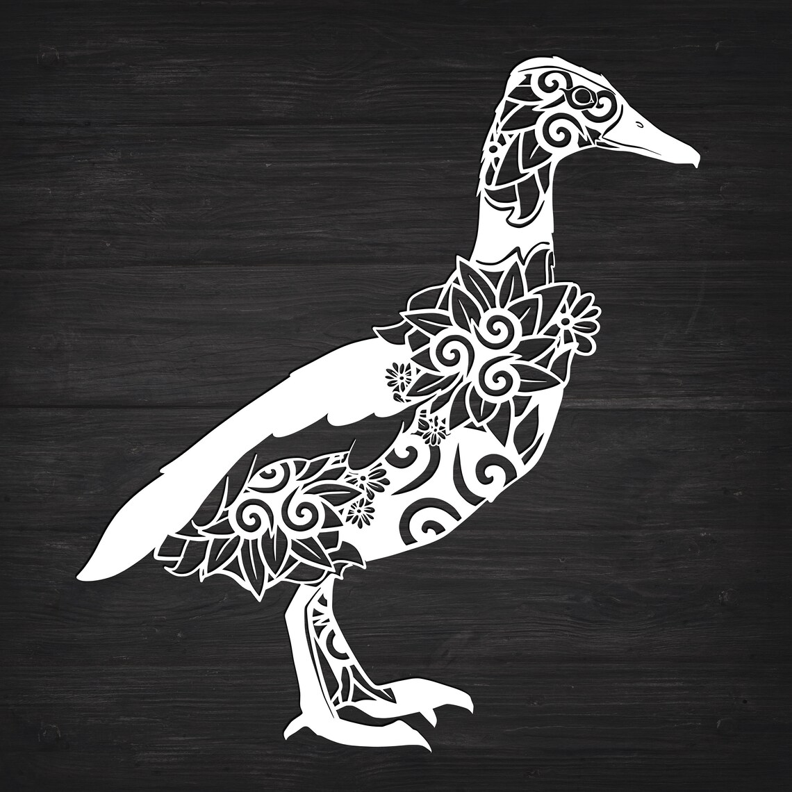 Pato svg pájaro svg mandala svg | Etsy México