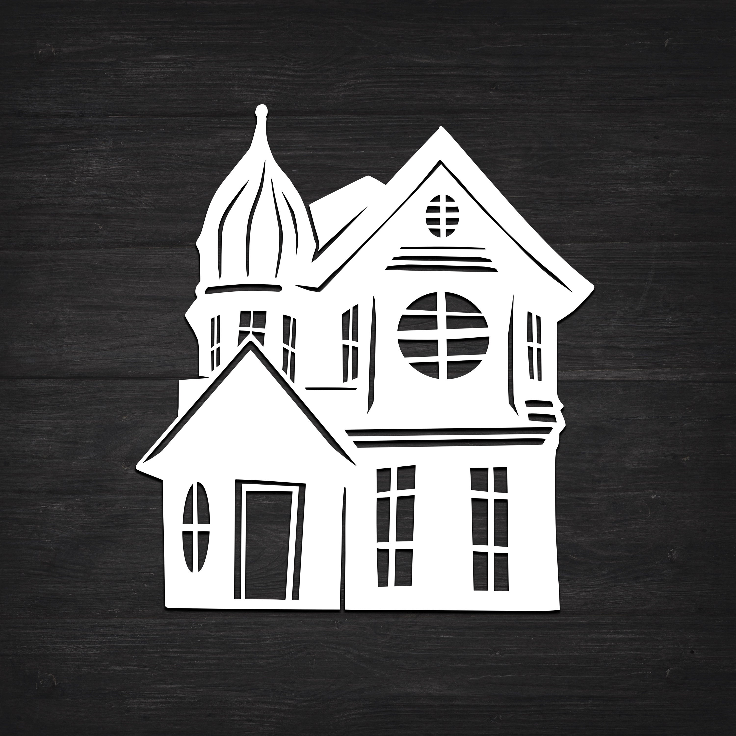 Victorian House Silhouette