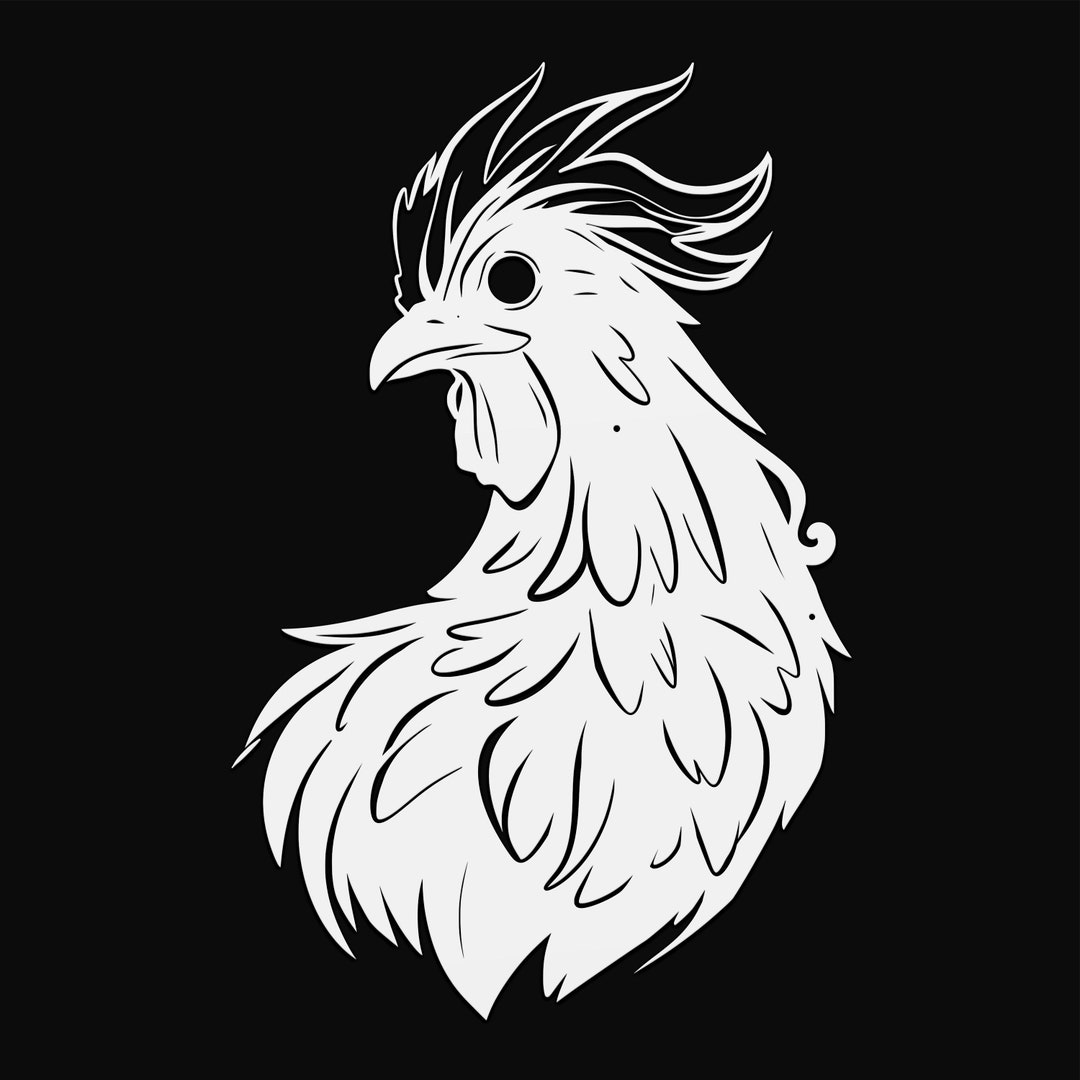 Rooster Svg Cut File, Glowforge File, Vinyl Template, Laser Cut File ...