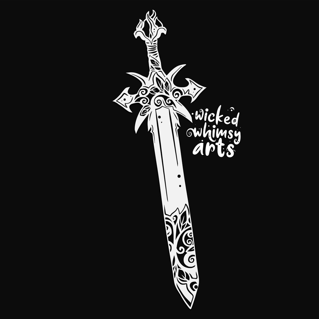 Sword Mandala Svg Cut File, Glowforge File, Vinyl Template, Fantasy ...