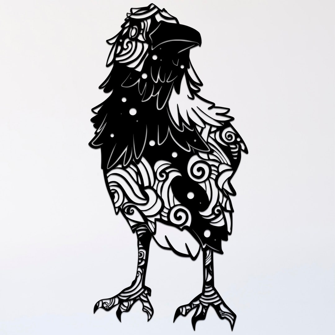Raven Mandala by Wicked Whimsy Arts Svg Png Dxf - Etsy