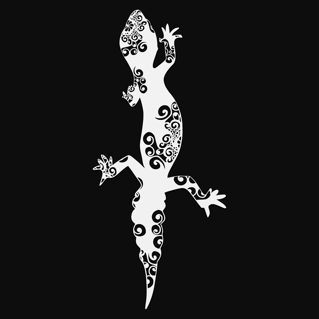 Leopard Gecko Mandala Svg Cut File, Lizard Glowforge File, Vinyl ...