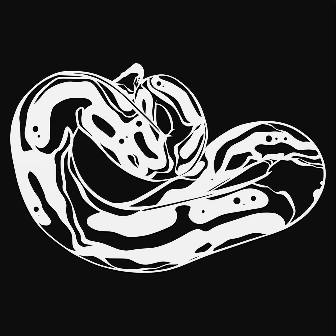 Ball Python Svg Cut File, Snake Glowforge File, Vinyl Template, Laser ...