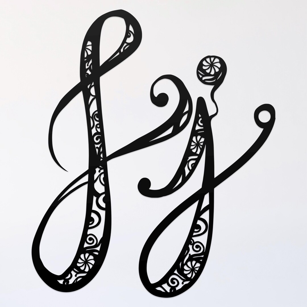 J Mandala Svg Cut File, Alphabet Letter Cut File, Glowforge Svg, Vinyl ...