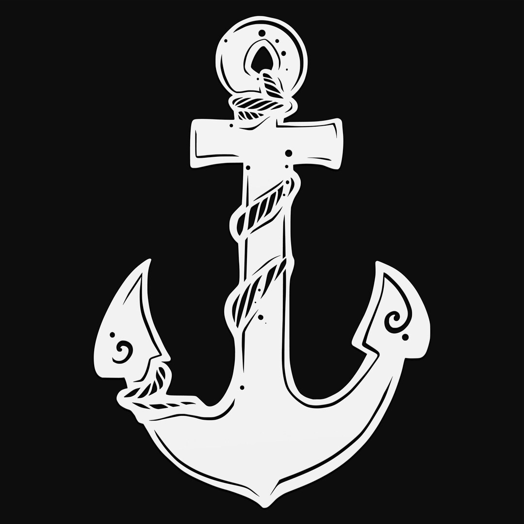 Anchor Svg Cut File, Glowforge File, Vinyl Template, Laser Cut File ...