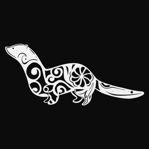 Weasel Mandala Svg Cut File, Glowforge File, Vinyl Template, Laser Cut ...