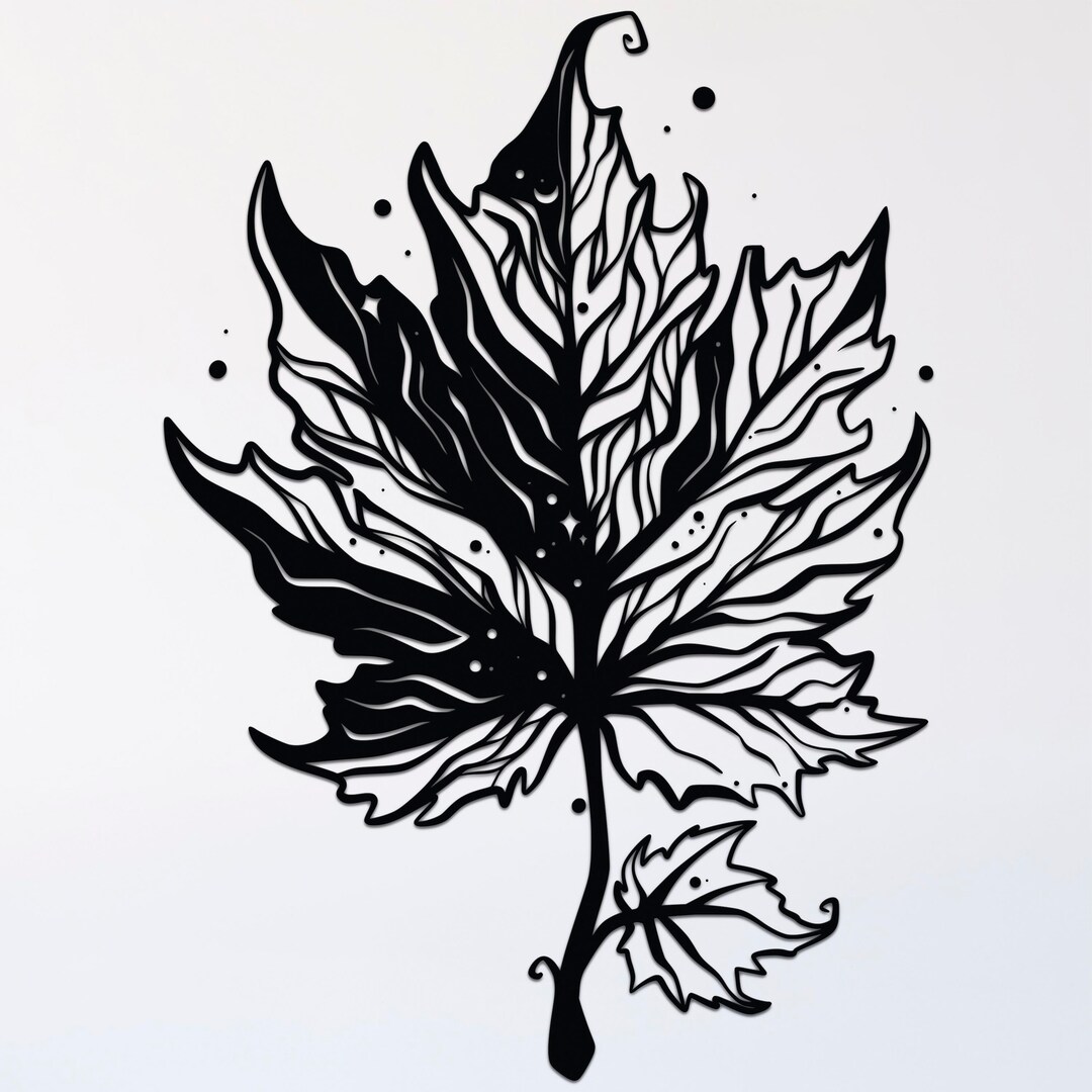 Maple Leaves Svg Cut File, Glowforge File, Vinyl Template, Laser Cut ...