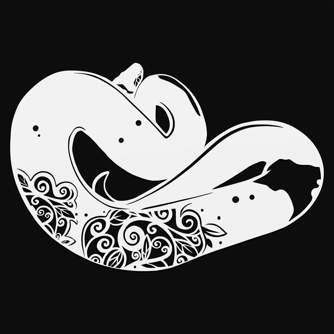 Floral Ball Python Svg Cut File, Glowforge File, Vinyl Template, Laser ...